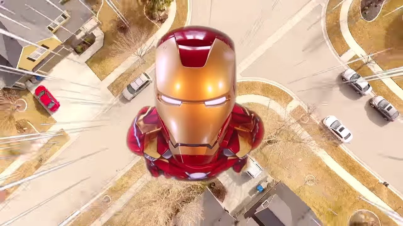 The Flash Vs Iron Man Race - Beaherokids - YouTube