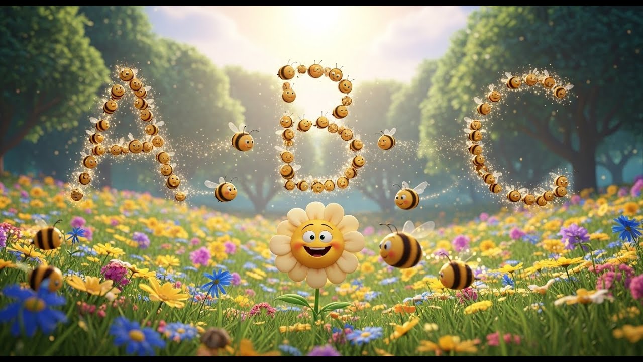 Learn ABCs with Busy Bees 🐝🔤 | Alphabet Song for Kids | Fun ABC Learning - YouTube