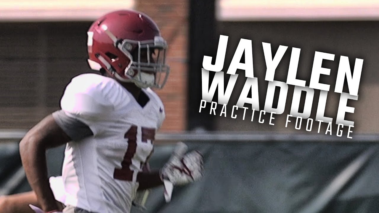 Watch freshman WR Jaylen Waddle run drills during Alabama spring ...