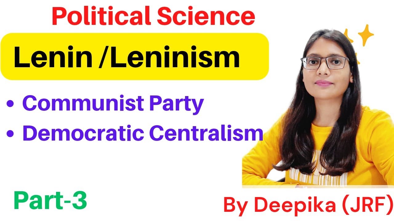 Lenin's View on Communist Party || Lenin's Democratic Centralism - YouTube