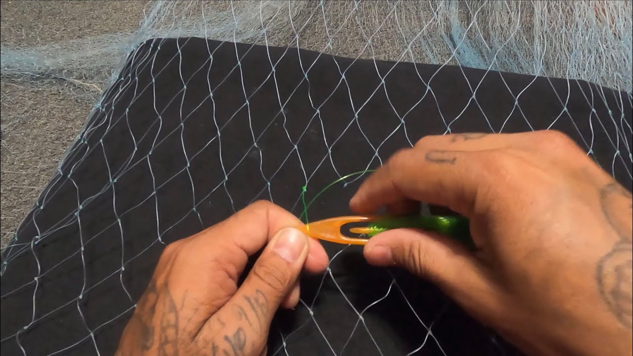 Sew Net Hawaii - How to Patch a net - YouTube