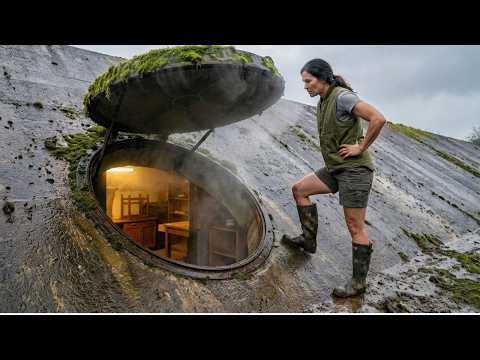 I Turned an Abandoned Missile Silo Door into a Warm Luxury Underground Home (ASMR)