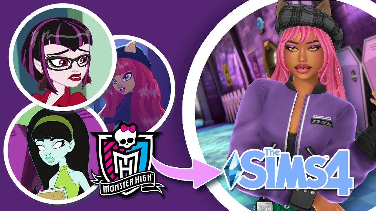 Recreating MONSTER HIGH CHARACTERS as Sims | The Sims 4 + Voiceover ...