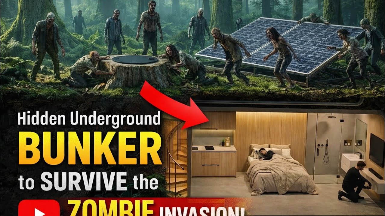 Secret Underground Forest House Built to Survive Zombies | ASMR - YouTube