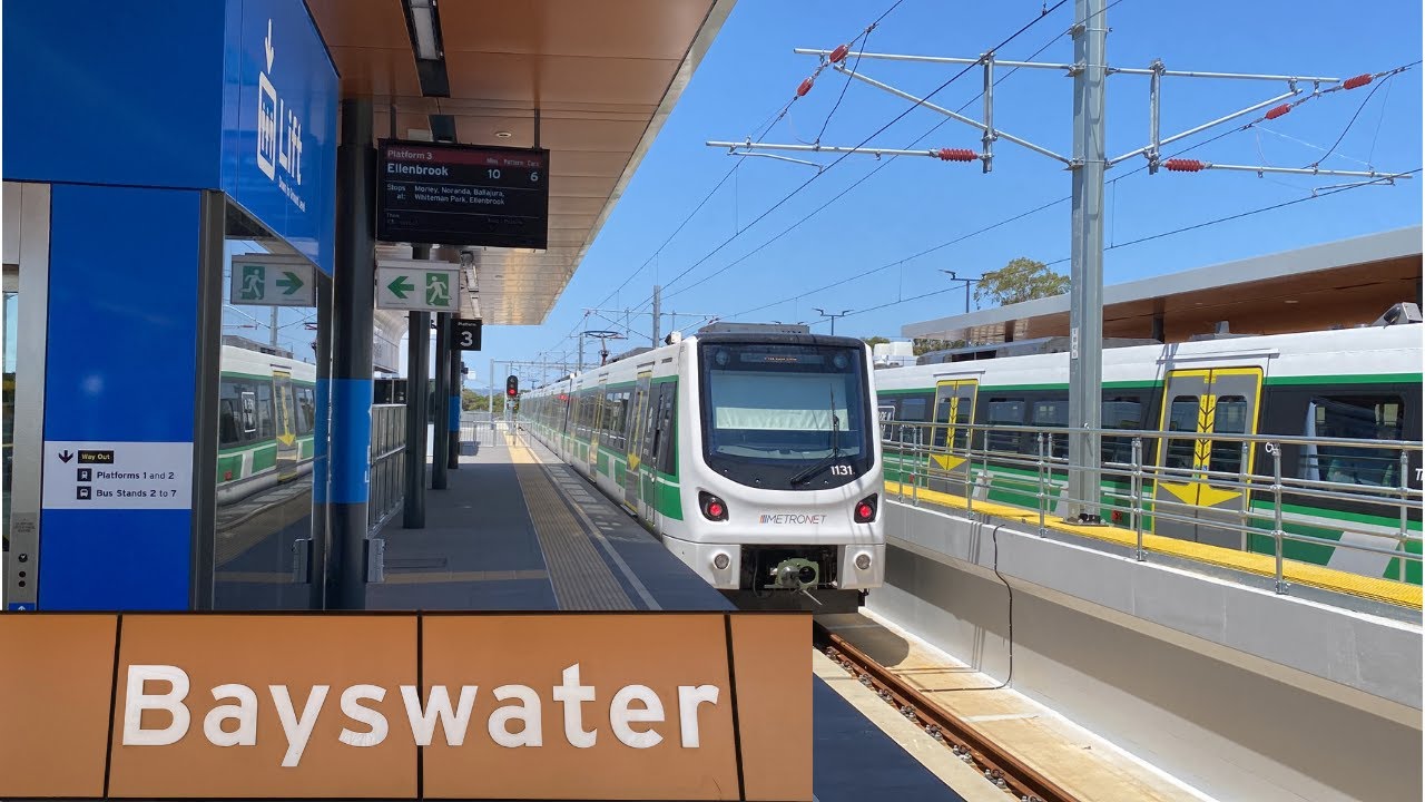 Trains at Bayswater Station - YouTube