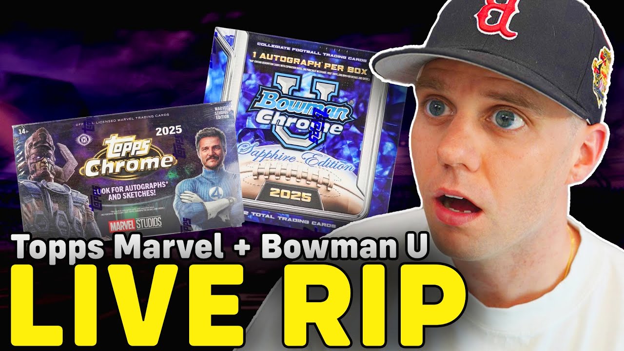 LIVE RIP:TOPPS CHROME MARVEL STUDIOS & TOPPS BOWMAN - YouTube