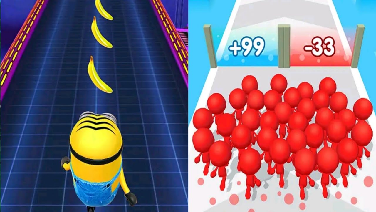 Minion Rush Vs Count Stick Man 3D - YouTube