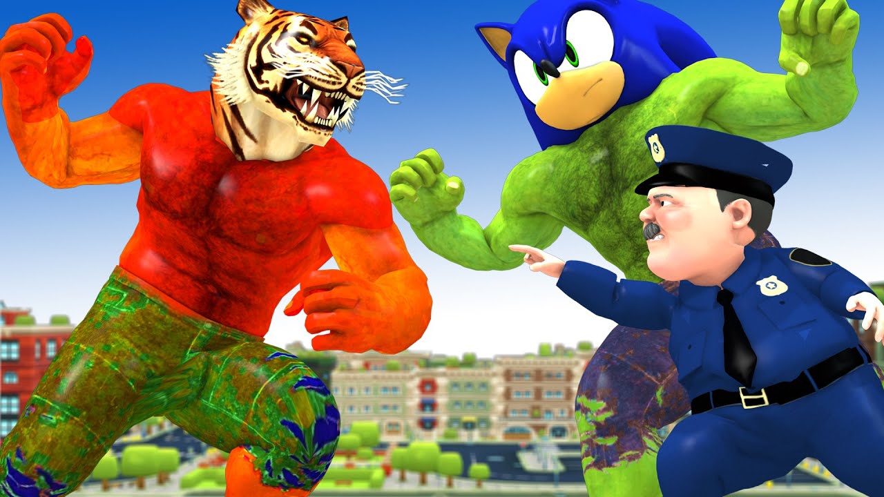 Son sonic Transform SonicHulk vs Giant Tiger Hulk Revengers for Mother ...