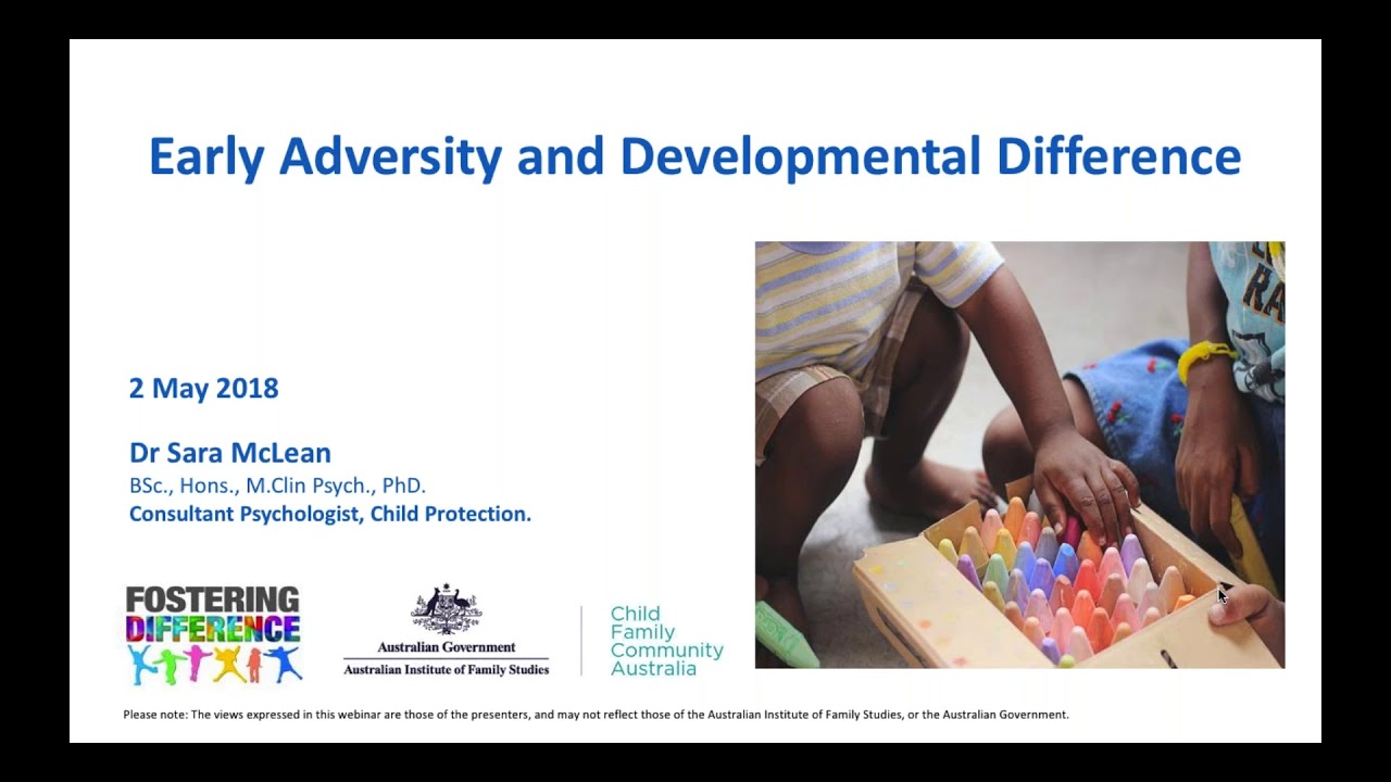 CFCA Webinar – Developmental differences in children who have ...