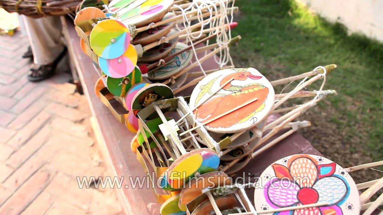 Assorted Indian traditional toys at Dilli Haat - YouTube