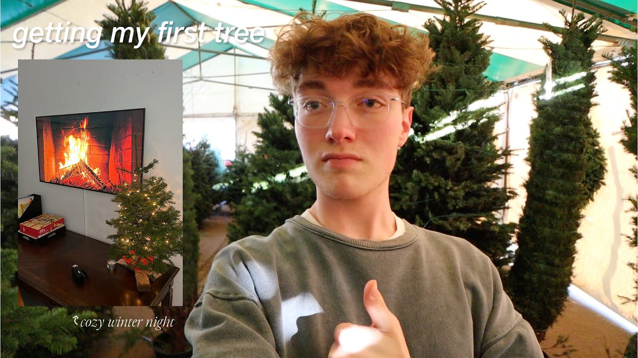 getting my first tree, haircut & cozy holiday night! vlognukkah day 2 ...