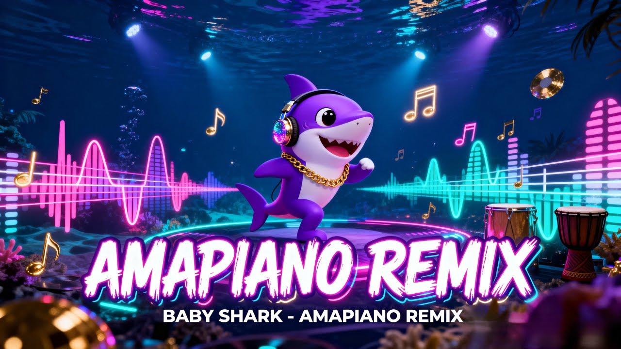 🦈 Baby Shark (AMAPIANO REMIX) - Viral Kids Song Meets South African ...