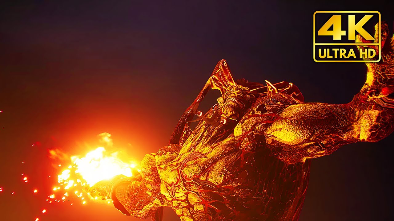 Ifrit Boss Fight (4K Ultra HD) | Crisis Core Final Fantasy 7 Reunion ...
