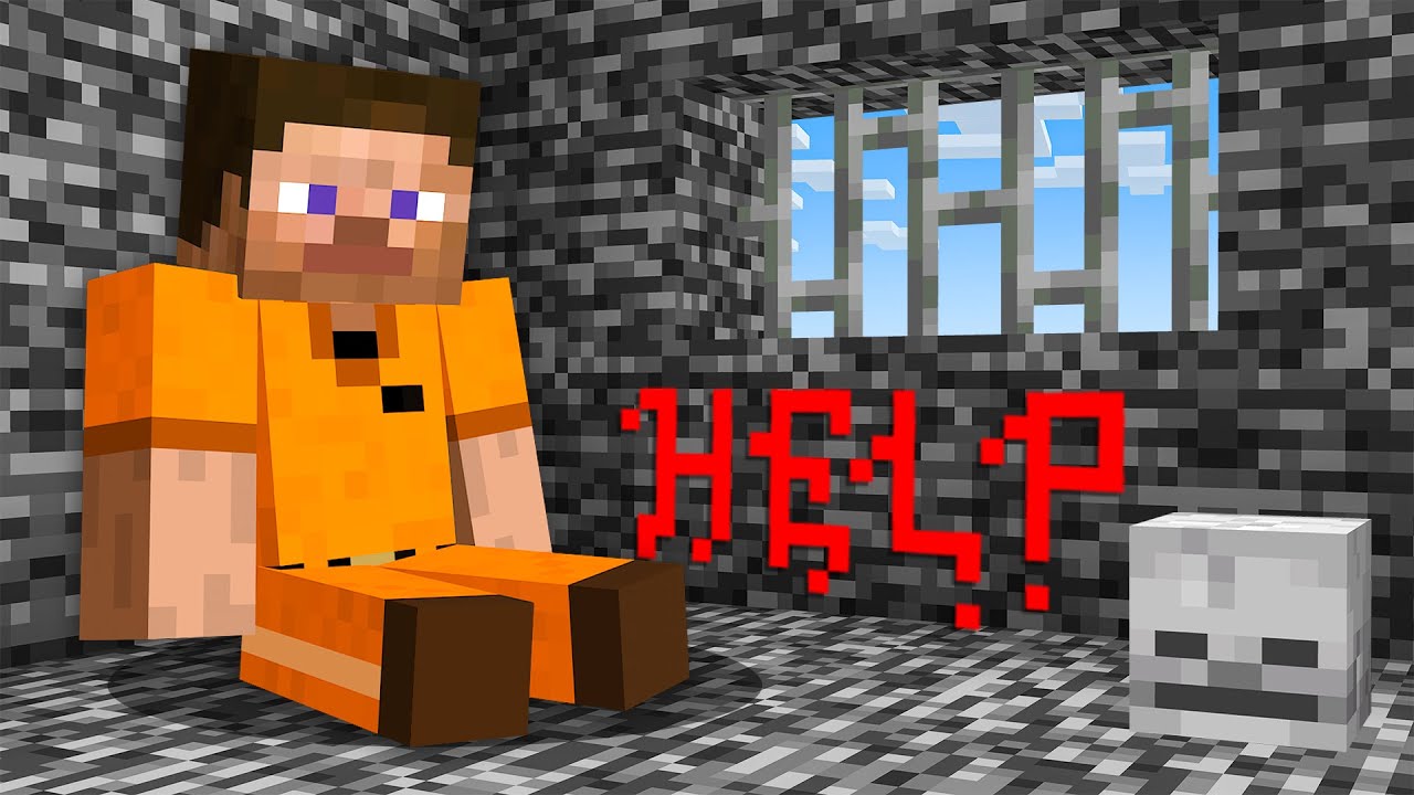 Trapping My Friends in a 24 HOUR Prison in Minecraft - YouTube