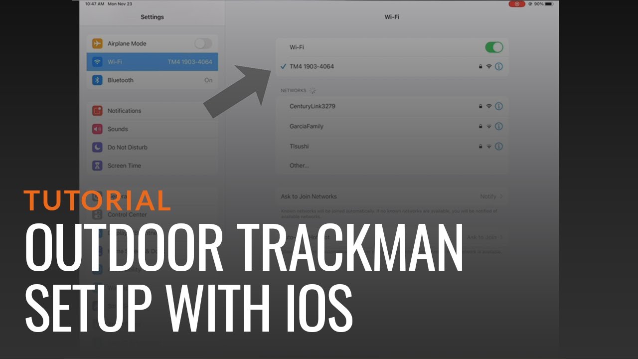 Outdoor Trackman setup with iOS - YouTube