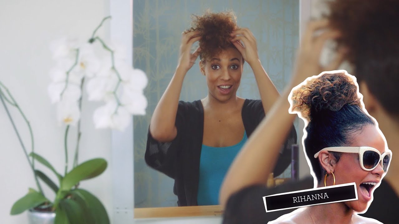 Rihanna | Curly Topknot | Afro Texture | LML - YouTube