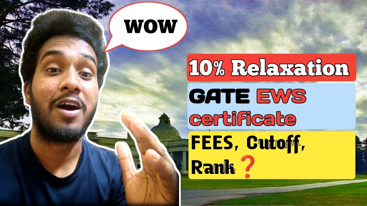 Gate 2025 | All about General EWS | How to get EWS certificate | Gate ...