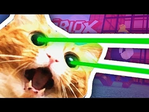 DAN | DanTDM | Minecraft | Roblox | GIANT LASER EYES CAT ATTTACK ...