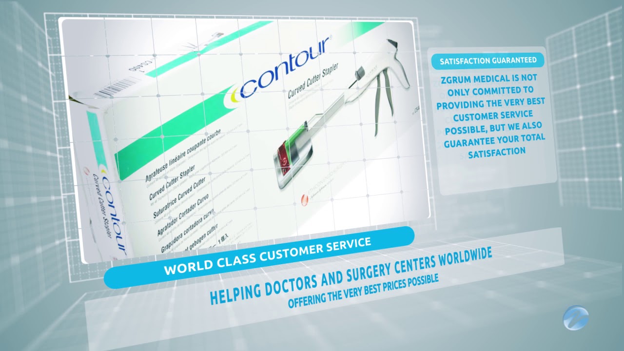 Ethicon CS40G Contour Curved Cutter Stapler - YouTube