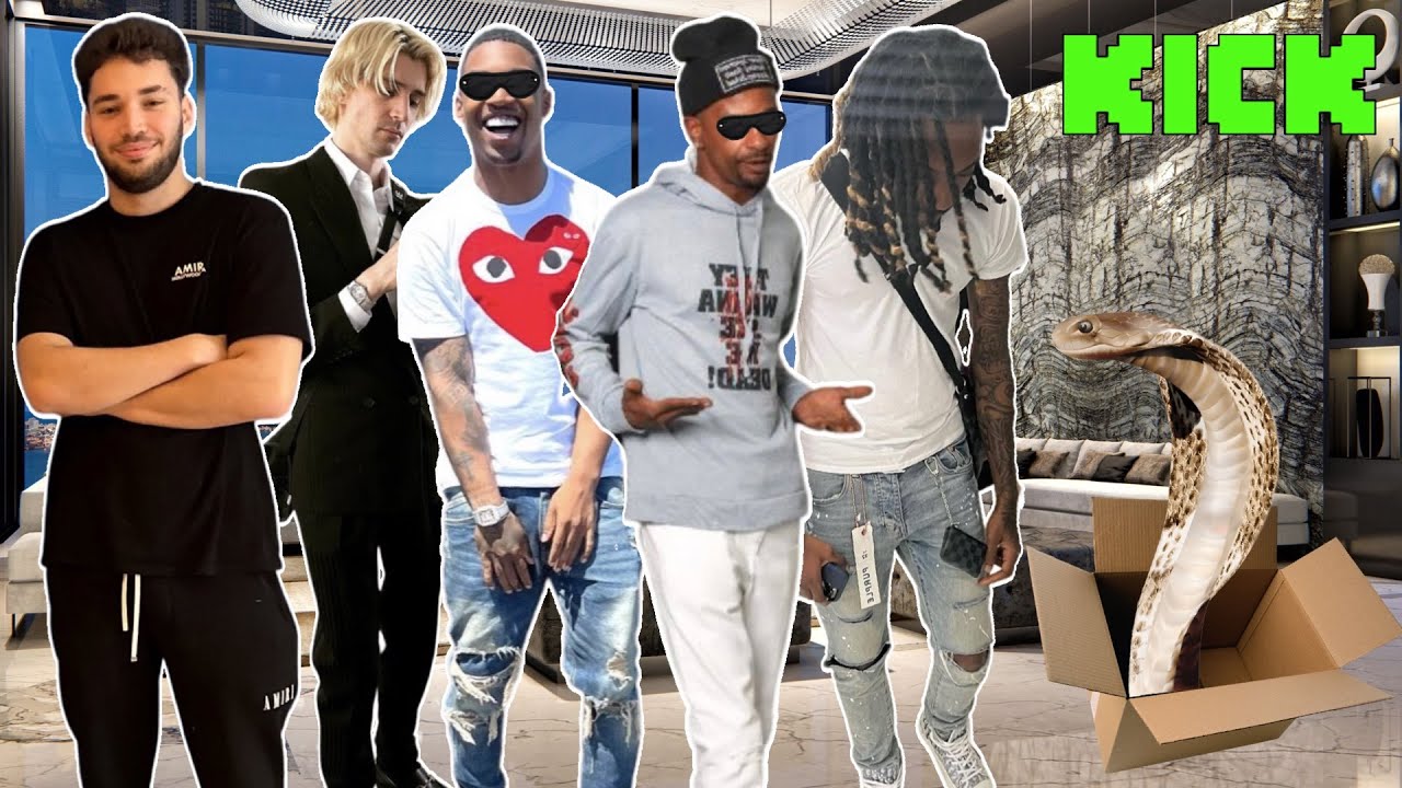 Adin Ross Blindfold Challenge Ft. Izi Prime , xQc , B Lou & Charleston ...