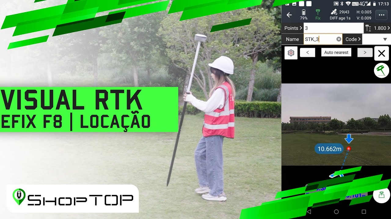 Visual RTK - EFIX F8 | LOCAÇÃO - YouTube