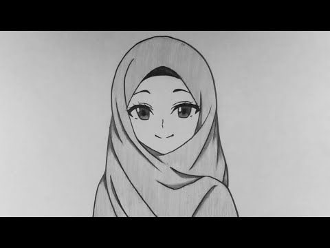 Cara Menggambar Anime Cewek Berhijab Untuk Pemula