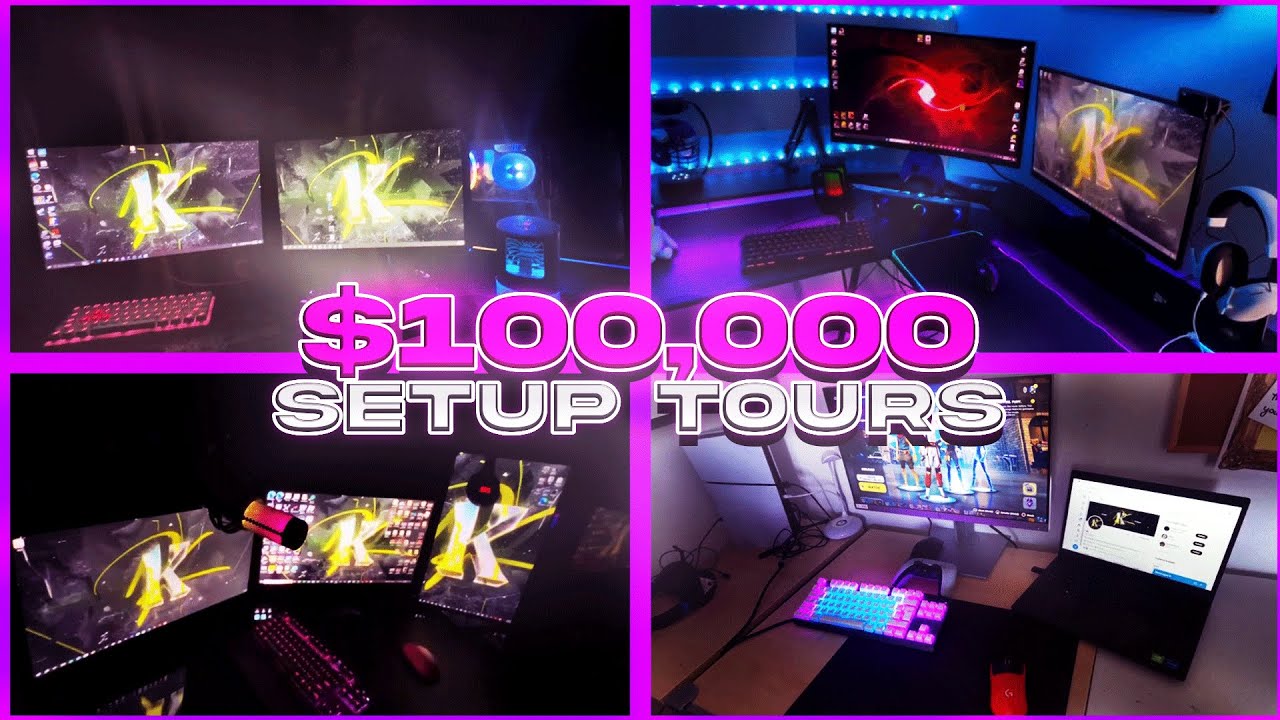 Team 1K $100,000 Gaming Setup Tours! - YouTube