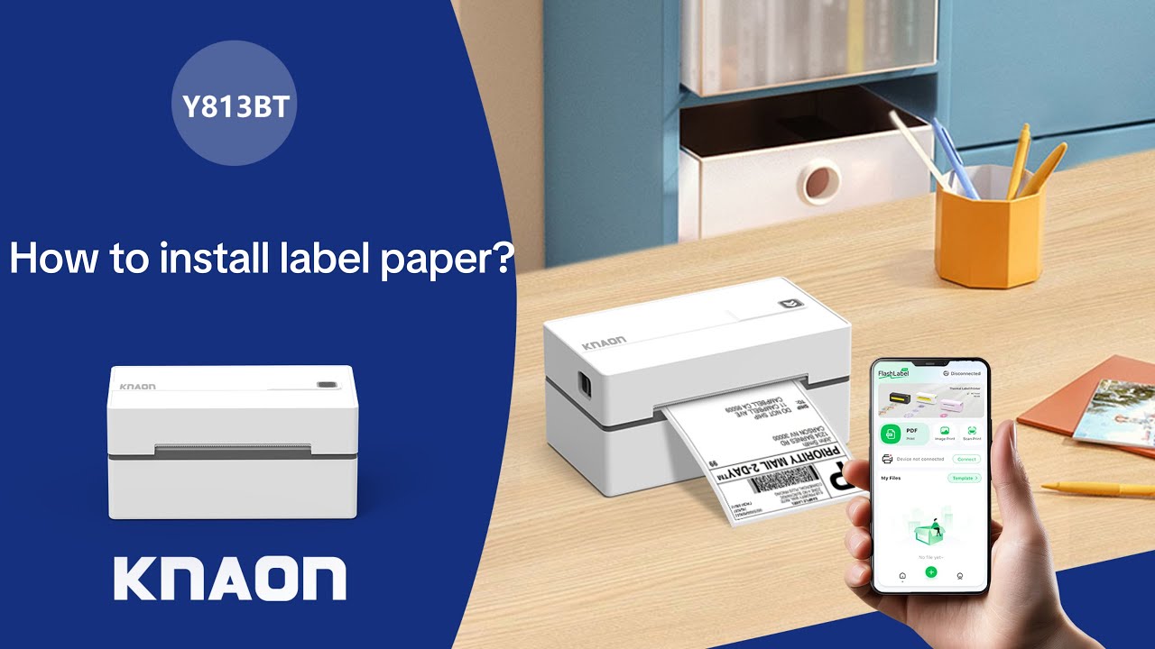 How to install label paper? - YouTube