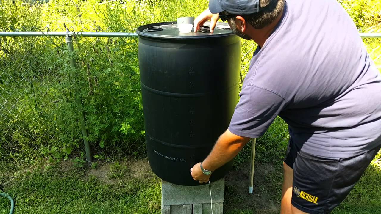 How to install a bulk head thru a bung hole - YouTube