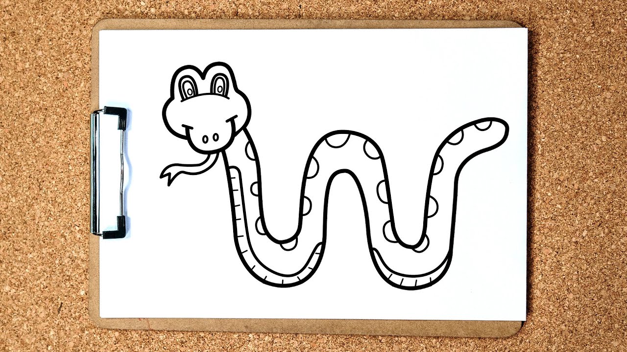COMO DESENHAR UMA COBRA FÁCIL TUTORIAL - YouTube