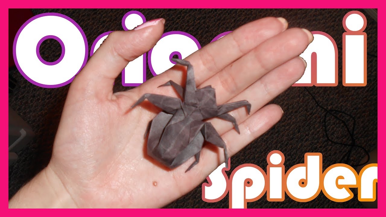 How to make an Origami Spider | Extreme Beginners Tutorial - YouTube