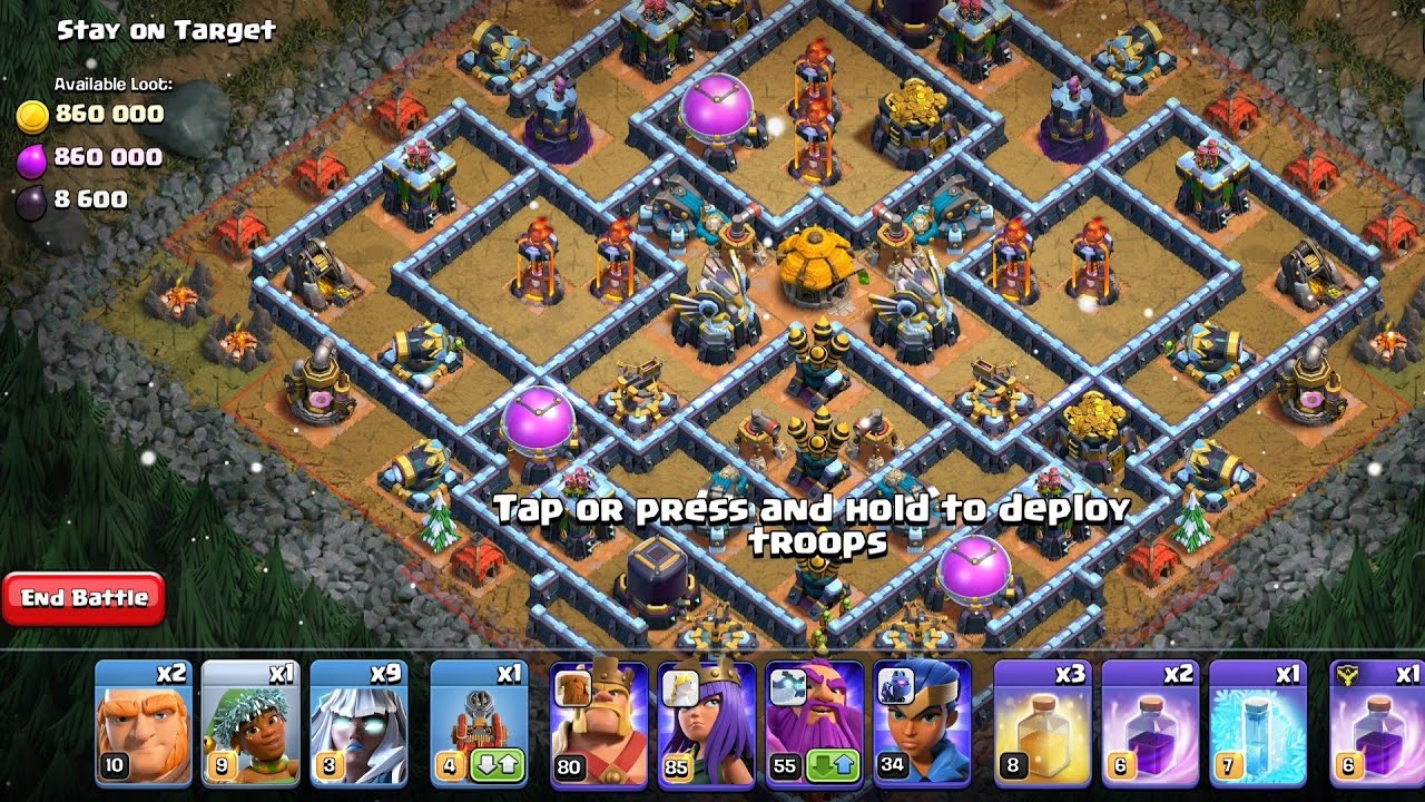 How To Get 3 Stars in Stay On Target | Single Player | Clash of Clans ...