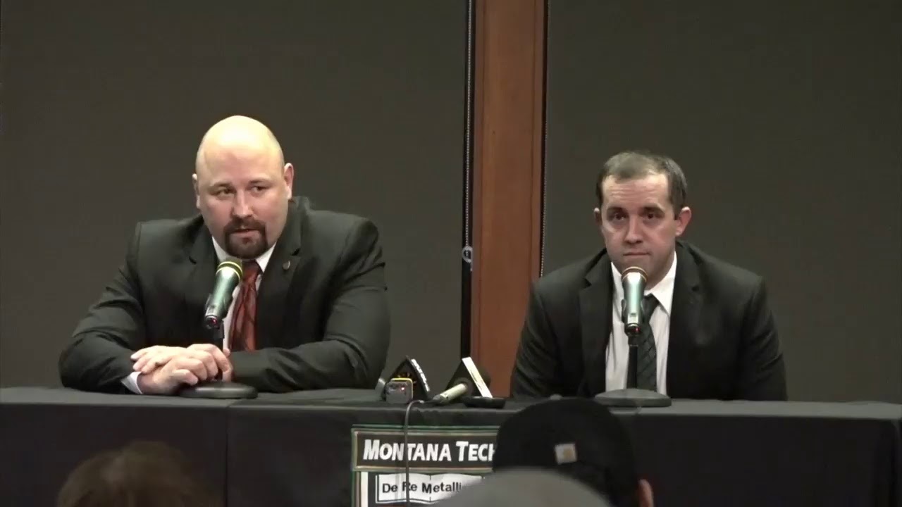 Montana Tech Press Conference: Football Head Coach Kyle Samson - YouTube