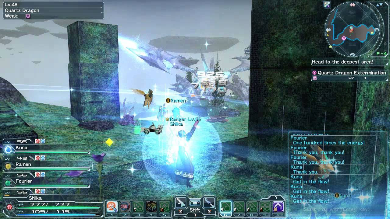PSO2 Quartz Dragon Fail - YouTube