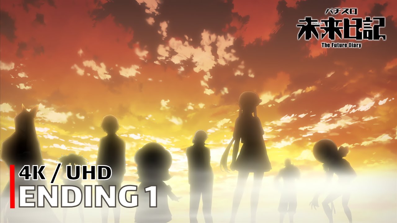 The Future Diary - Ending 1 【Blood Teller】 4K / UHD Creditless | CC ...