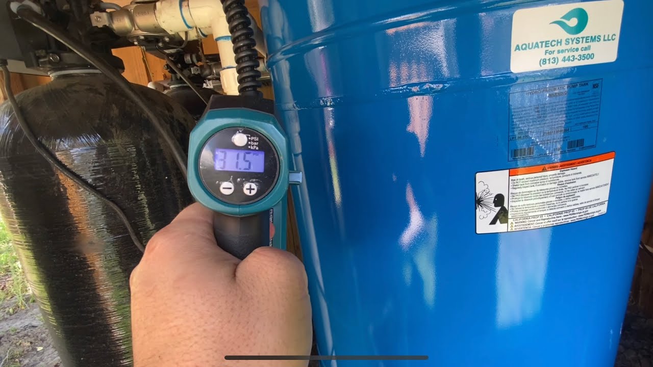 How To Set Your Well Pump Pressure Tank With Proper Air Pressure YouTube