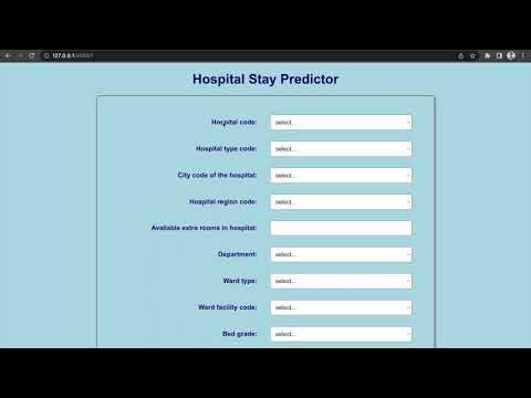Hospital Stay Prediction-Machine Learning model deployment - YouTube