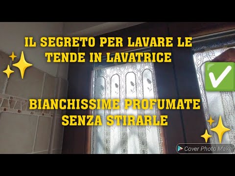IL SEGRETO PER LAVARE LE TENDE IN LAVATRICE✅️🔝#lavatrice #cleaning #lifehacks