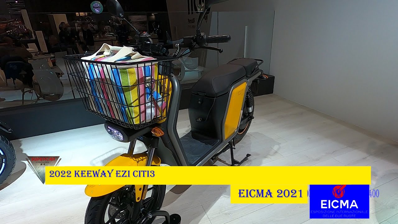 2022 Keeway Ezi CIti3 Scooter Walkaround Eicma 2021 Milan - YouTube