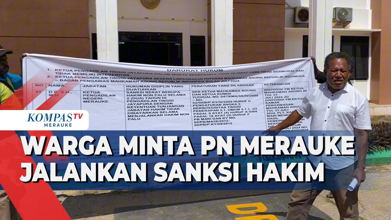 Warga Minta PN Merauke Jalankan Sanksi Hakim - YouTube
