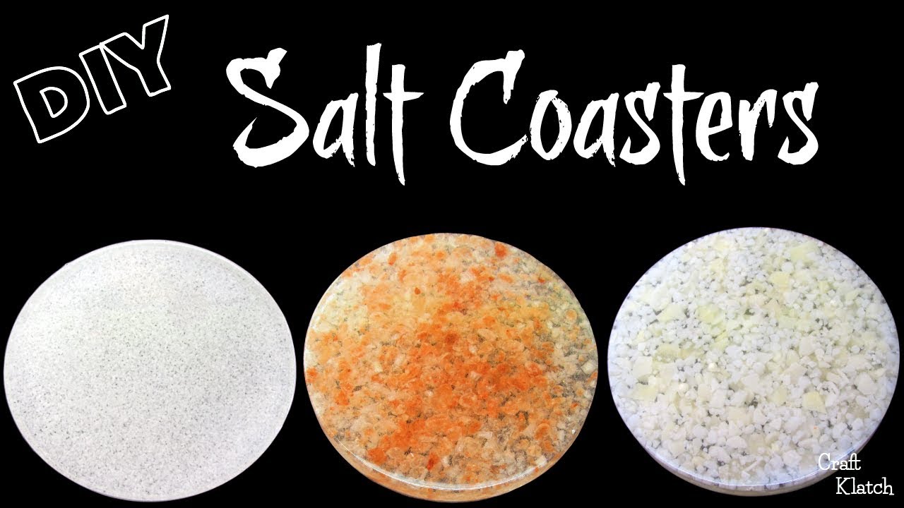 Salt Coasters DIY | Another Coaster Friday | Craft Klatch | Resin ...