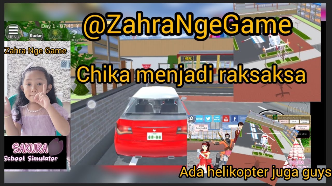 Chika menjadi raksaksa #sakuraschoolsimulator # ...