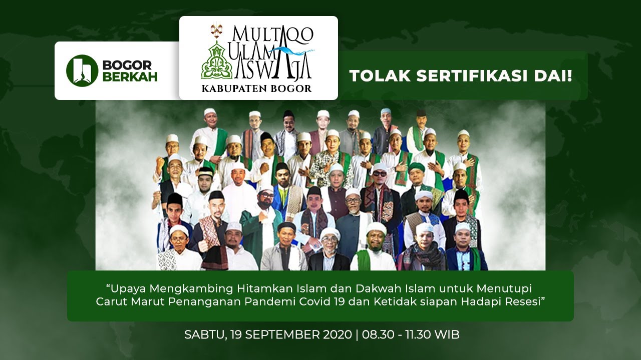 Multaqo Ulama Aswaja Kabupaten Bogor Tolak Sertifikasi Dai Youtube