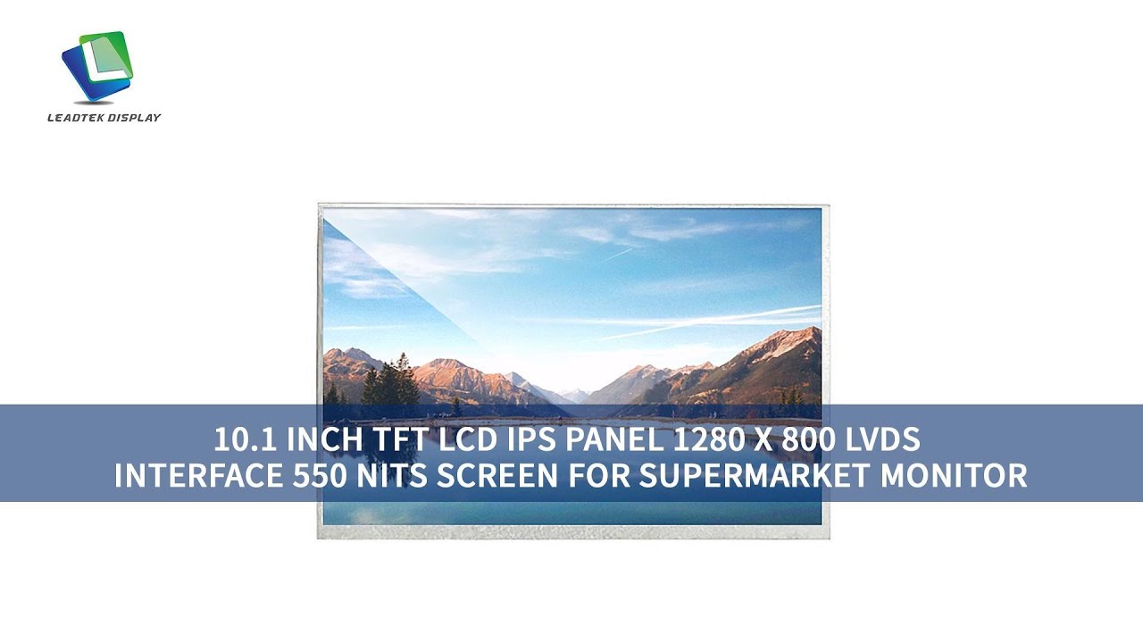 10.1 INCH TFT LCD IPS PANEL 1280 X 800 LVDS INTERFACE 550 NITS SCREEN ...
