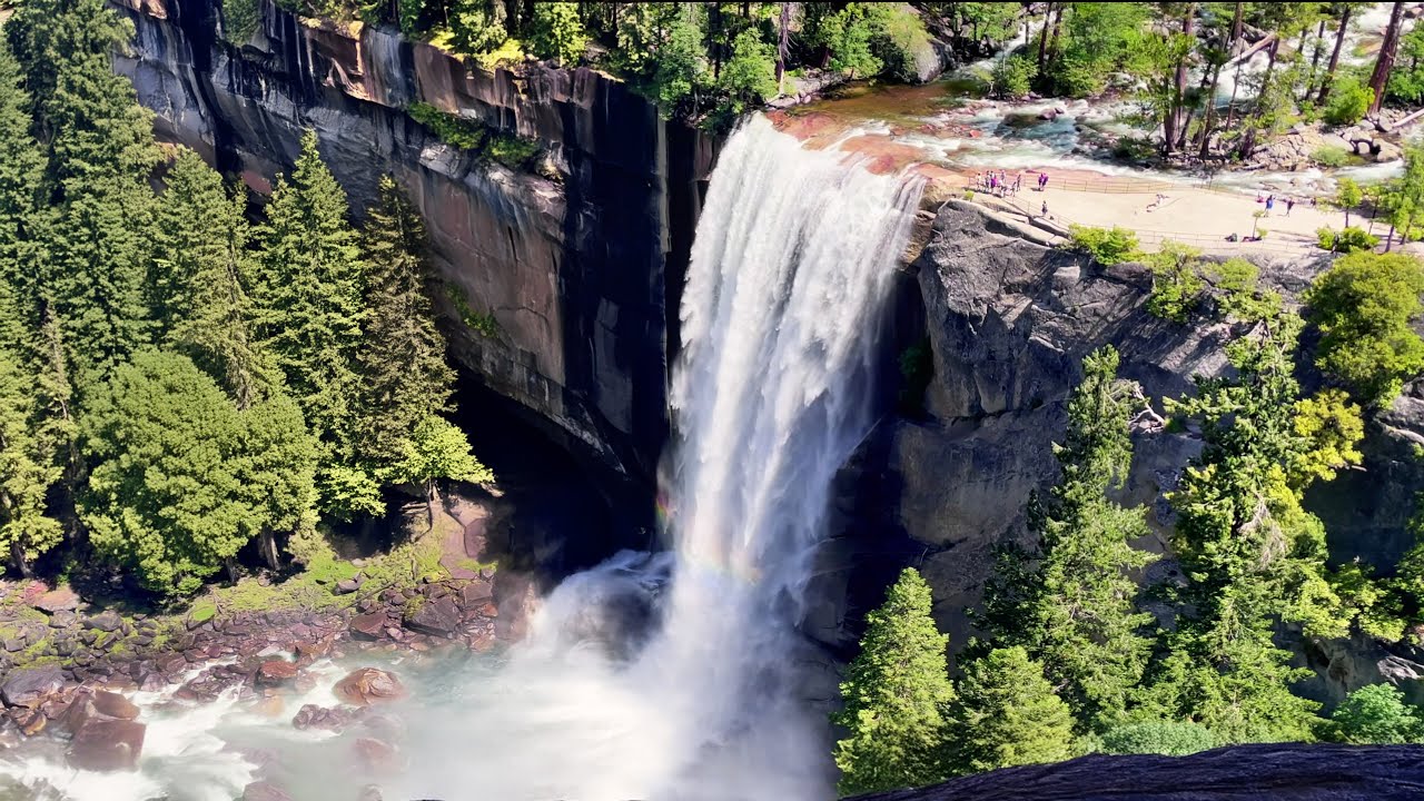 Infinite Waterfall || Frozen in Time || white noise water sounds - YouTube