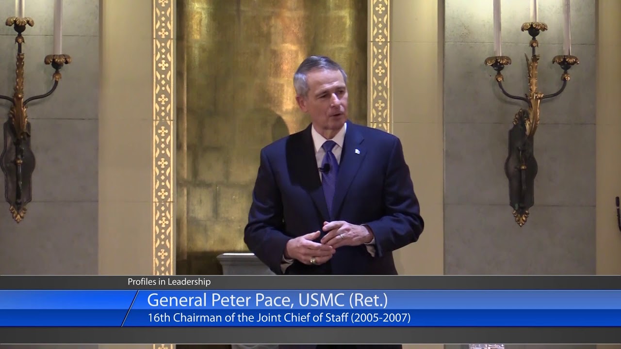 Profiles In Leadership:An Evening with General Peter Pace - YouTube