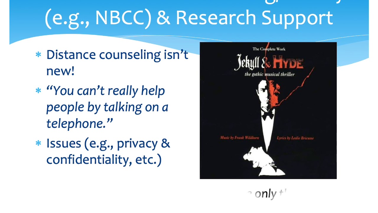 Distance Counseling Basics for Mental Health Professionals - YouTube
