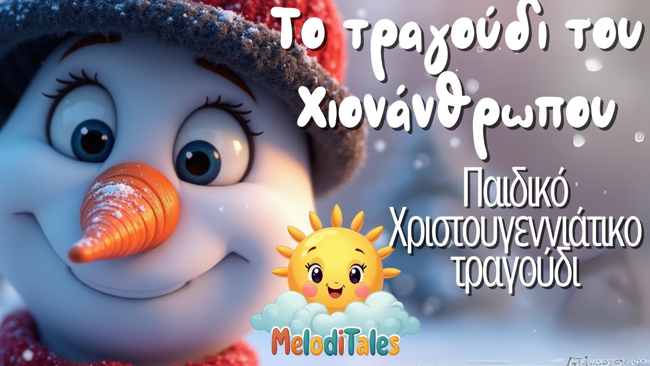 🎄 Παιδικό Χριστουγεννιάτικο τραγούδι - Το τραγούδι του χιονάνθρωπου🌟🎁 ...