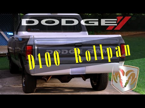 Dodge D100 Rollpan Install - Ram Truck Roll Pan Installation - YouTube