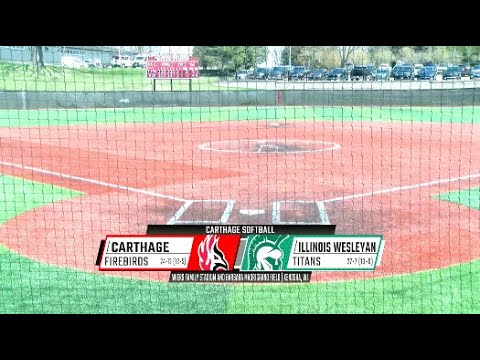 Carthage Softball vs. Illinois Wesleyan Game 2 2025_4_27 - YouTube